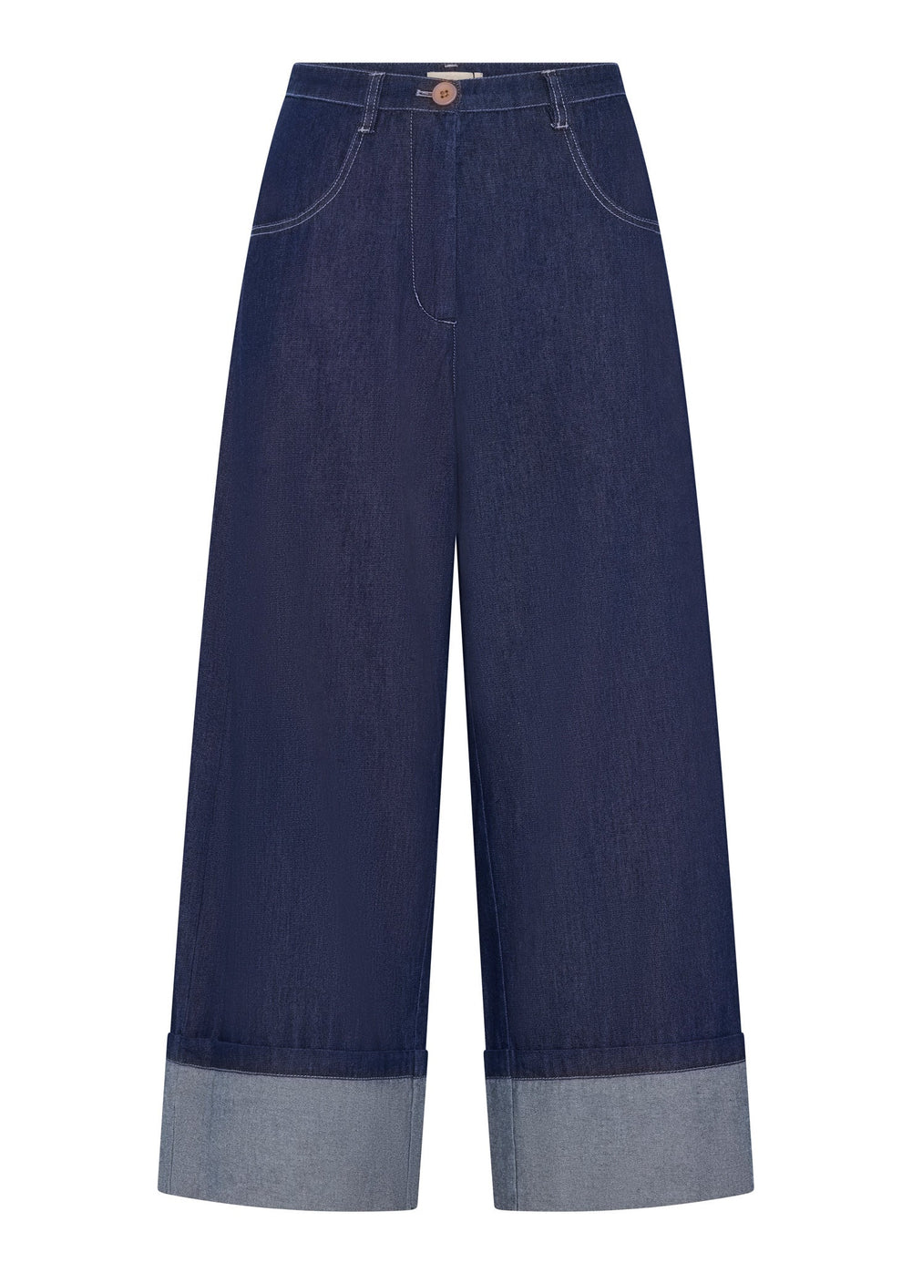 Pol Clothing - Doyle Cuffed Denim Pant - Indigo – Willow & Ivy